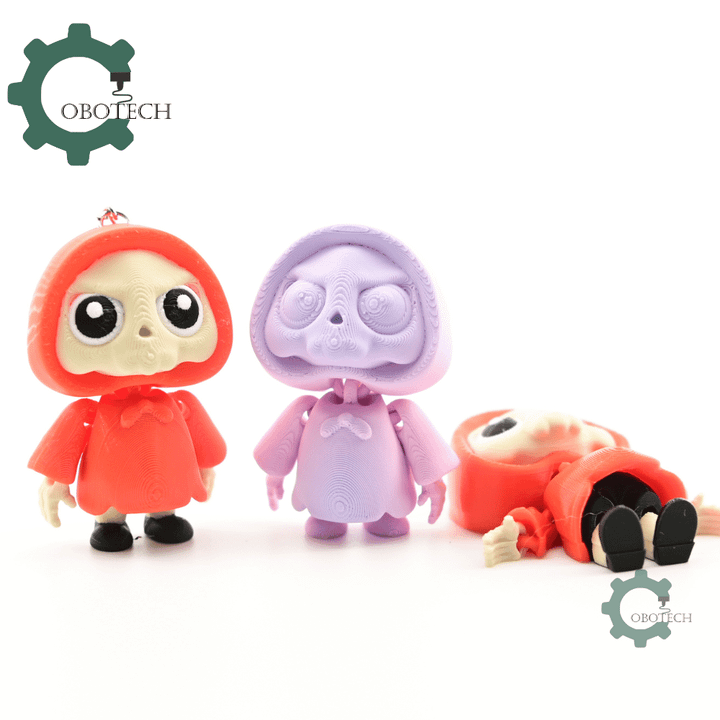 3D Printable Cobotech Spooky Halloween Hoodie Skeleton Articulated ...