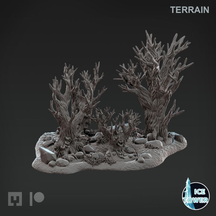 3D Printable Trees For Wargames P1 by Ice Tower