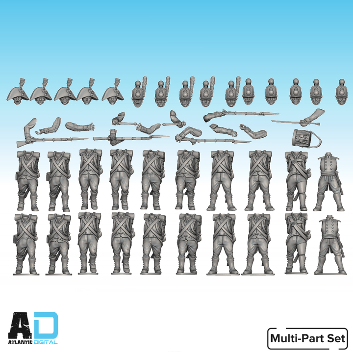 3D Printable Baden infantry 1809 by Wargames Atlantic
