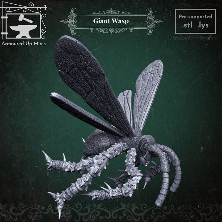3D Printable Giant Wasp by Armoured Up Minis