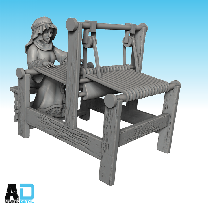 3D Printable Medieval Noble Ladies (1) by Wargames Atlantic