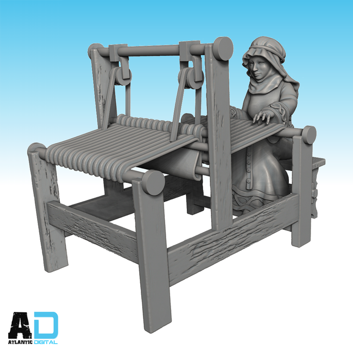 3D Printable Medieval Noble Ladies (1) by Wargames Atlantic