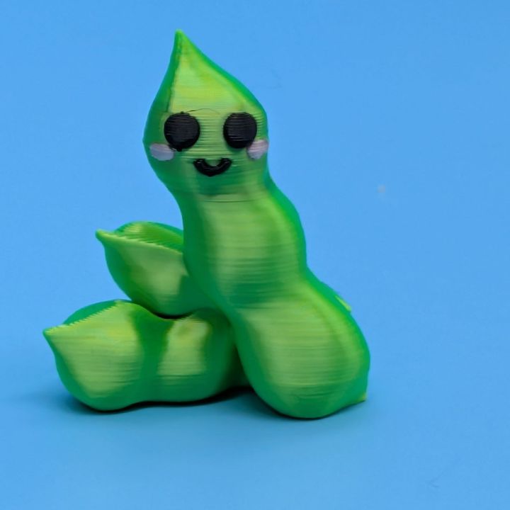 3D Printable Edamame Trio-- Straw Topper, Keychain and Sculpt by ...