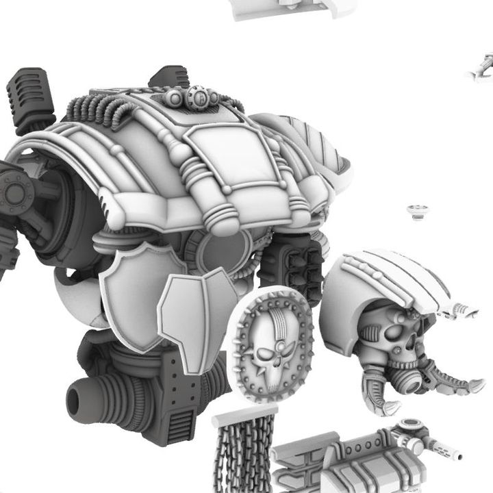 3D Printable Project Dark Quixote-28mm Modular Nightmare Mech by John ...
