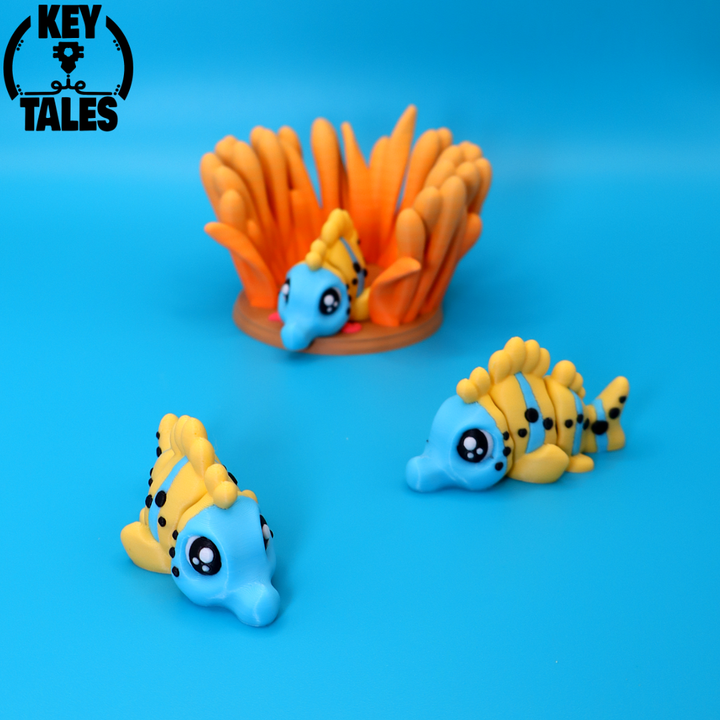 3D Printable The Tropical fishes : Clownfish and Butterflyfish ...