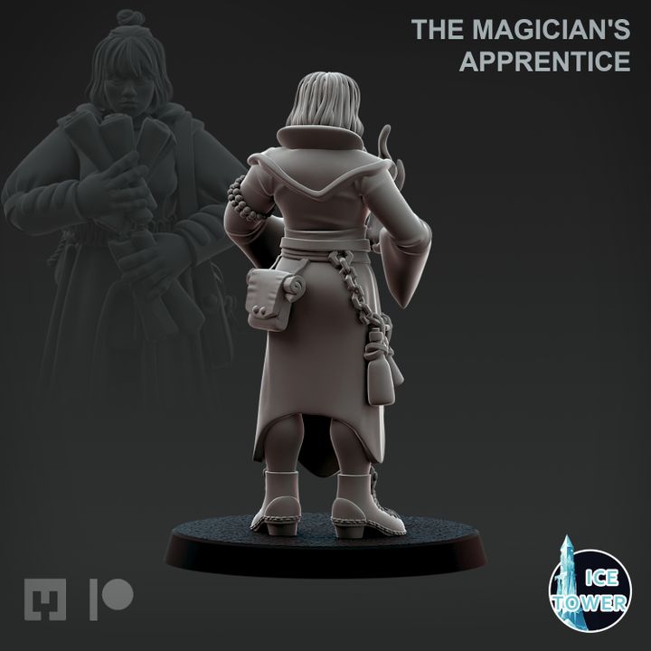 3D Printable Hero - The Magician's Apprentice by Ice Tower