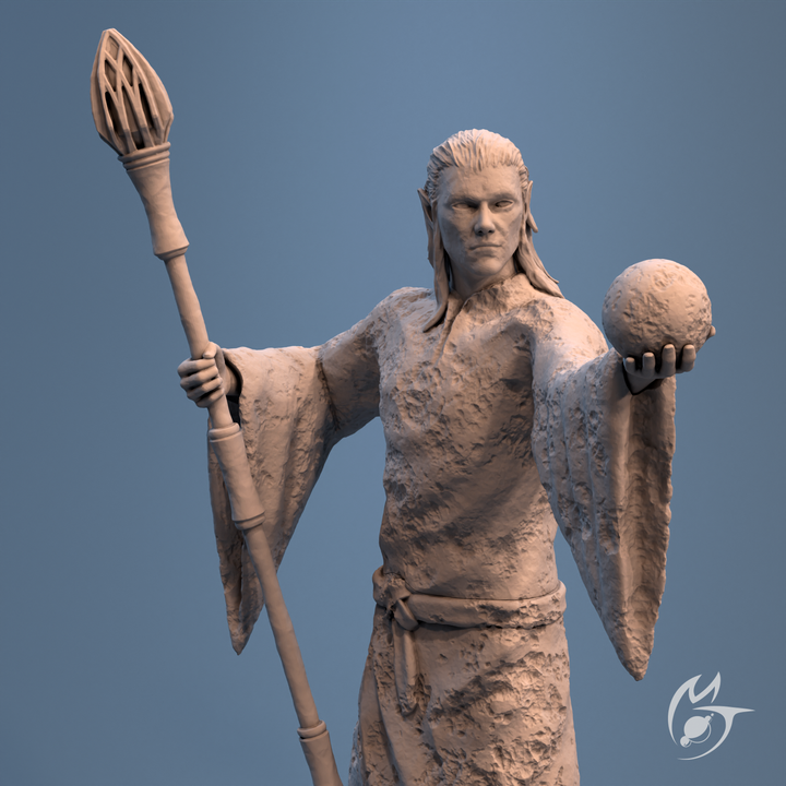 3D Printable Elven Sage Statues by Making Tlon