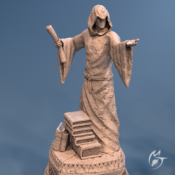 3D Printable Elven Sage Statues by Making Tlon