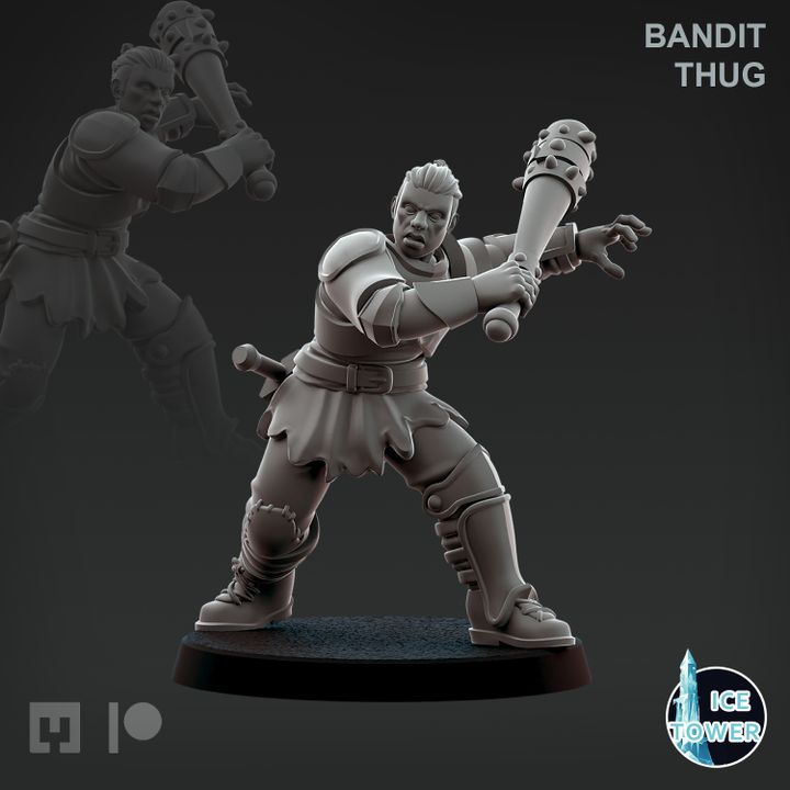 3D Printable Bandit Thug 2 by Ice Tower