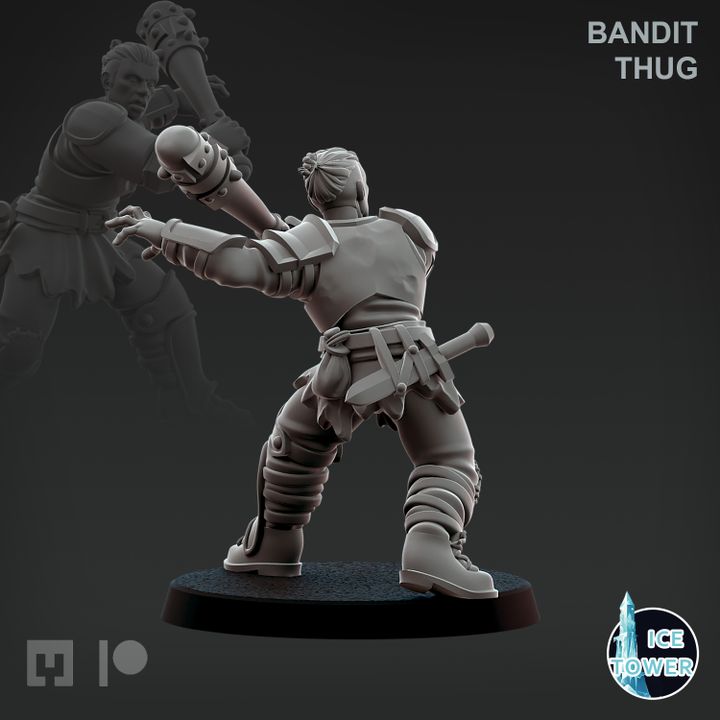 3D Printable Bandit Thug 2 by Ice Tower