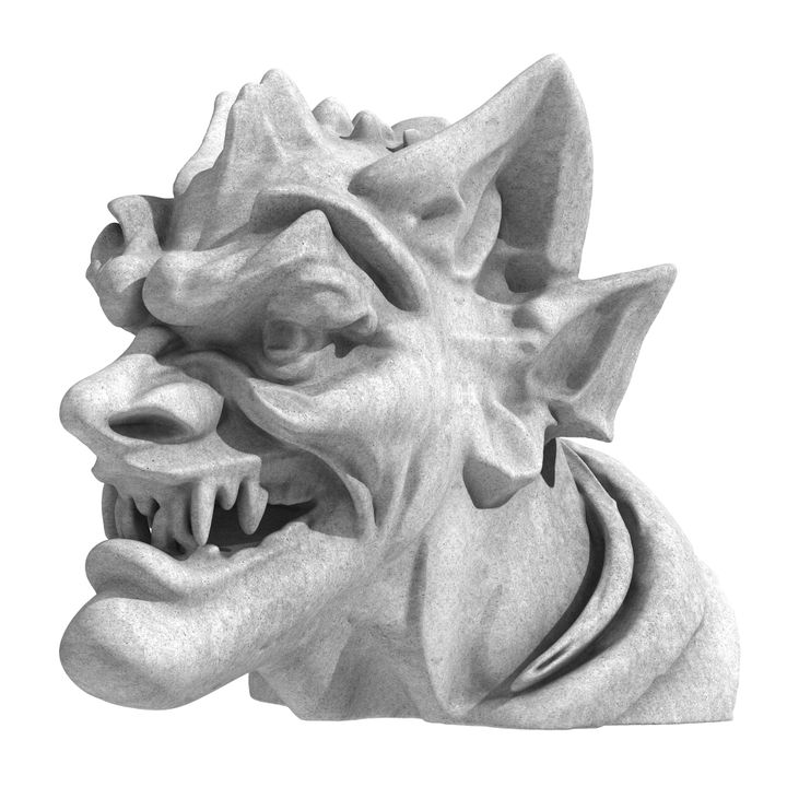 3D Printable Gargoyle Head 7 by 1xMerch