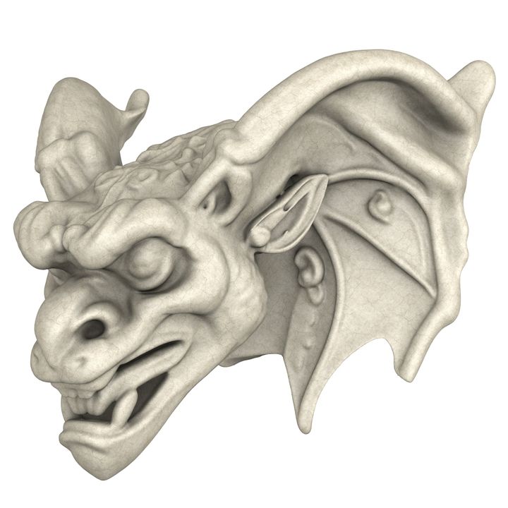 3D Printable Gargoyle Head 10 by 1xMerch