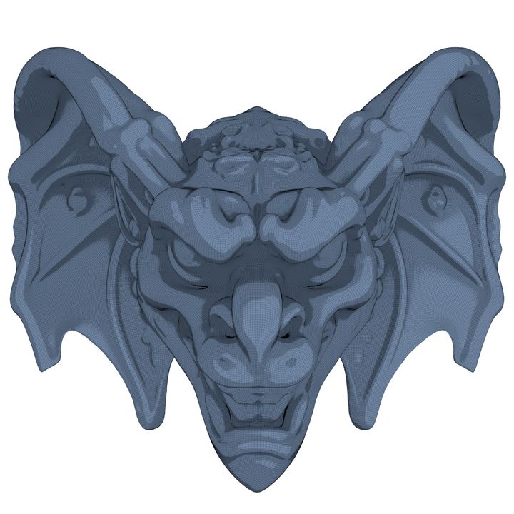 3D Printable Gargoyle Head 10 by 1xMerch