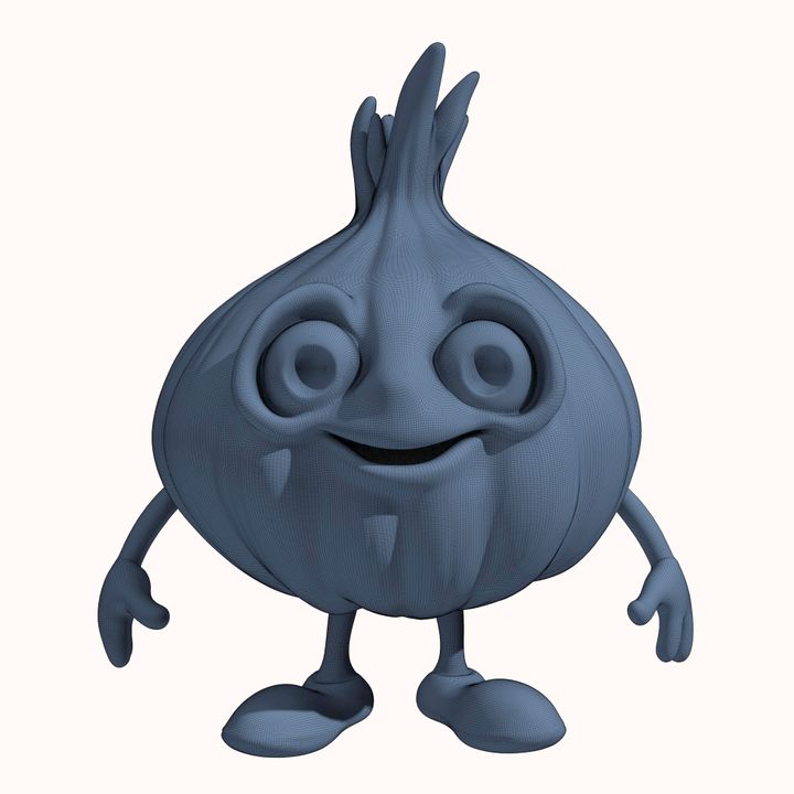 3D Printable Garlic Character by 1xMerch