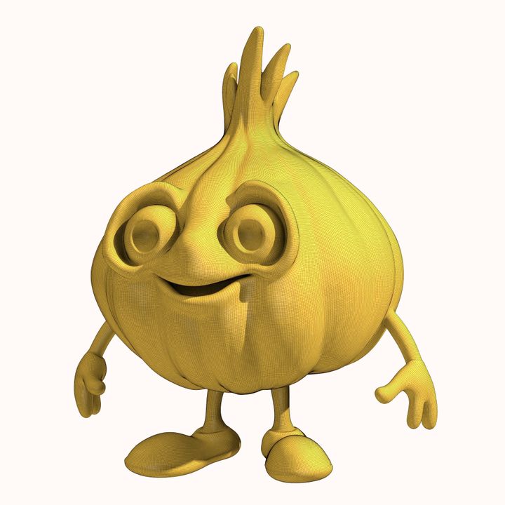 3D Printable Garlic Character by 1xMerch