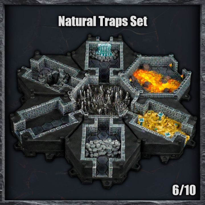 3D Printable Natural Traps Set by Hexworld