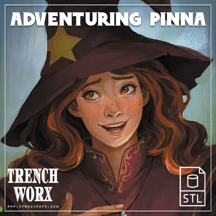 3D Printable Adventuring Pinna, MCDMs Hedgemage by Trenchworx LLC