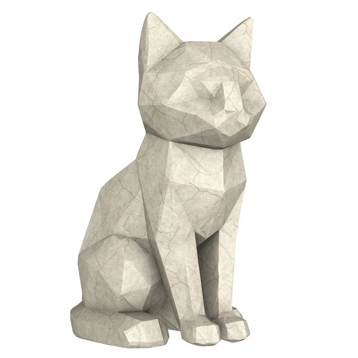 3D Printable Low Poly Cat by 1xMerch