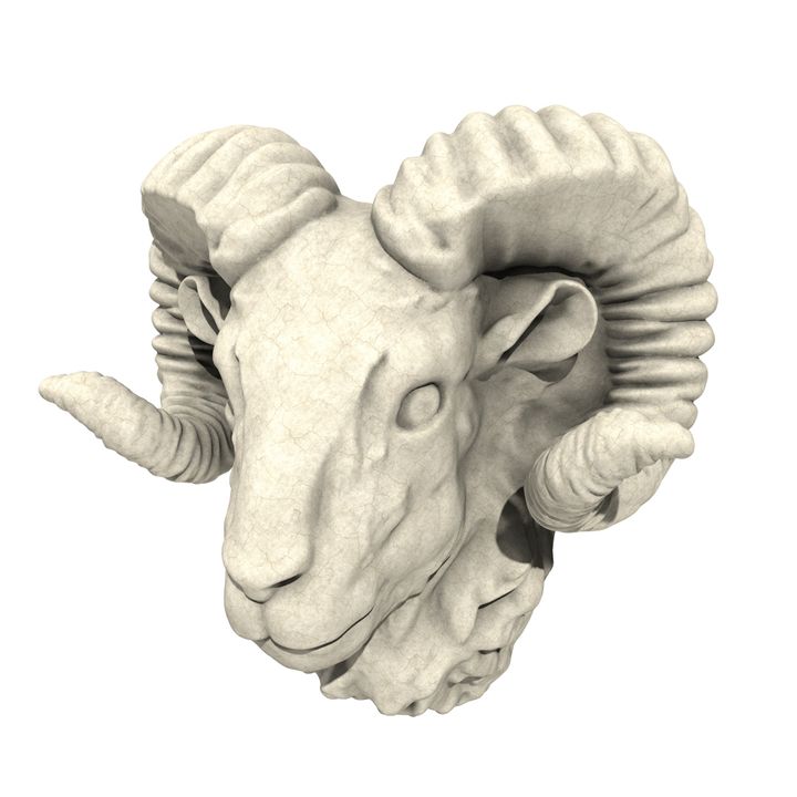3D Printable Ram Head by 1xMerch
