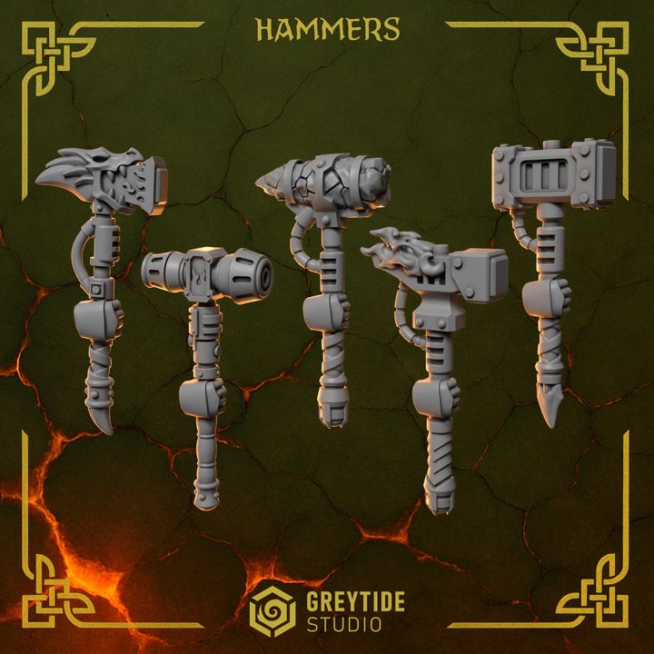 3D Printable Hammers AW by GreyTide Studio
