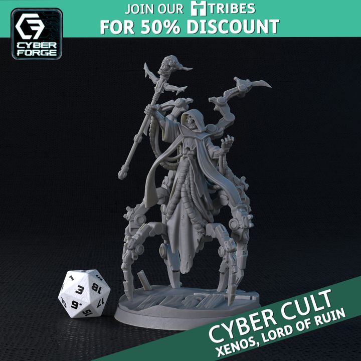 3D Printable Cyber Cult - Xenos, Lord of Ruin - Additional Miniatures ...