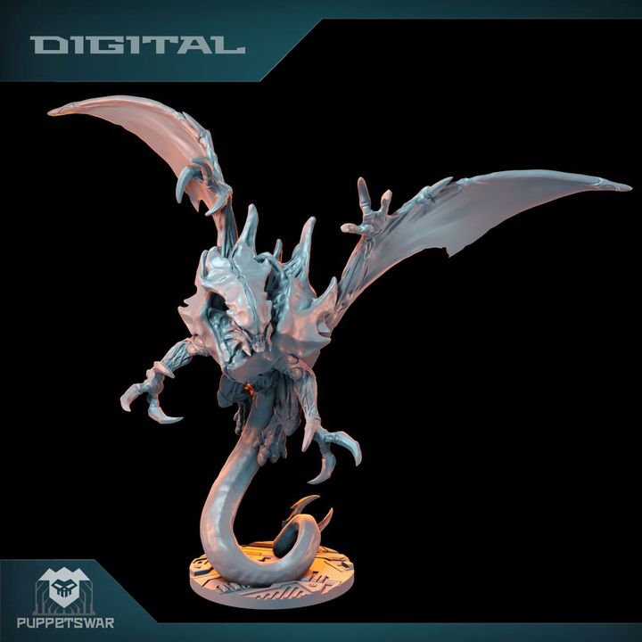 3D Printable Flying Bug Overlord by Puppetswar Miniatures