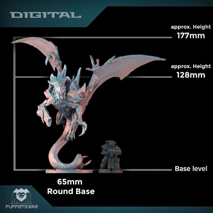 3D Printable Flying Bug Overlord by Puppetswar Miniatures