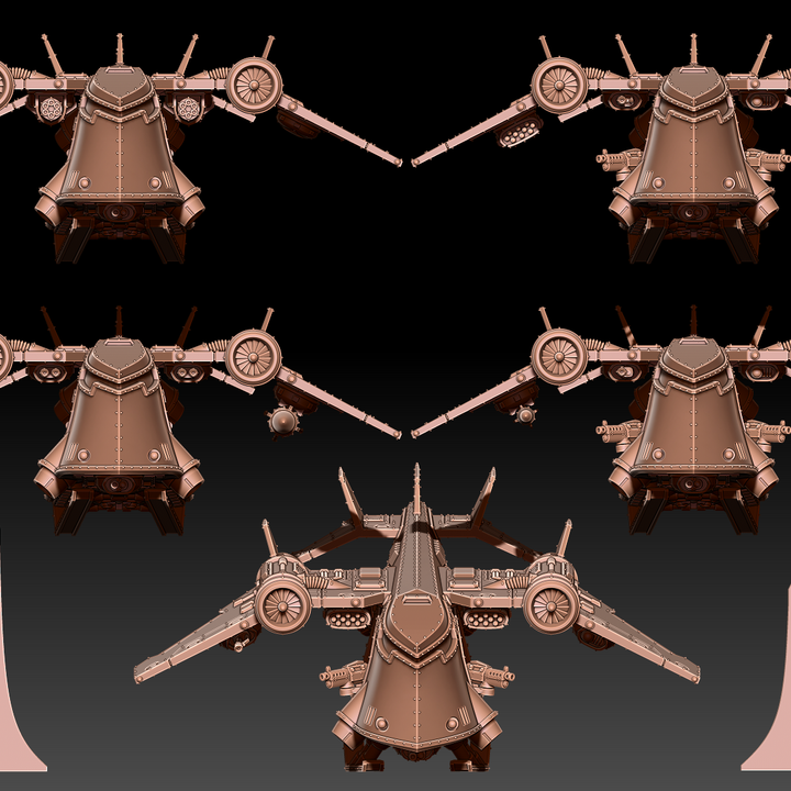3D Printable Feudal Guard - Gunship by The Makers Cult