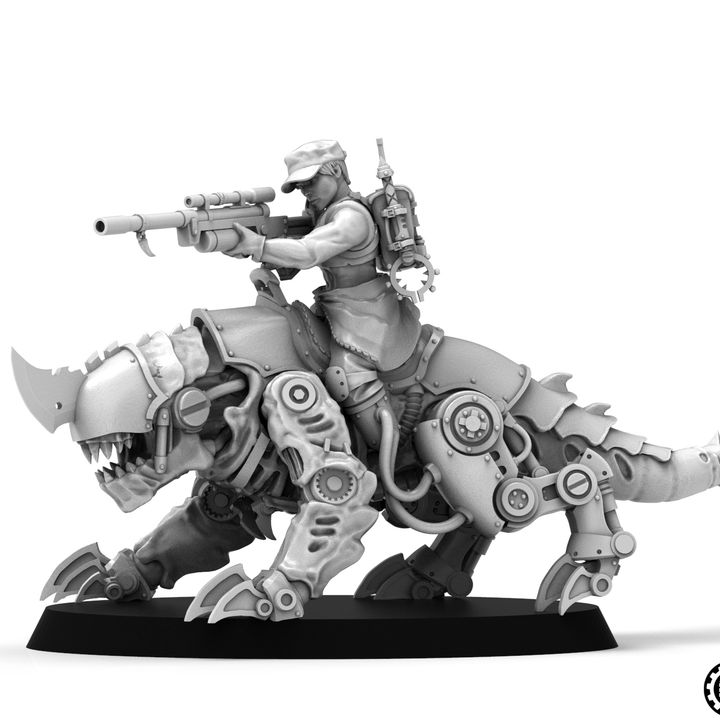 3D Printable Ironblood - Mounted Ranger leaders by The Makers Cult