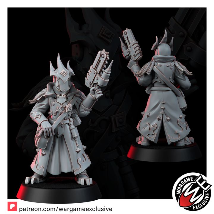 3D Printable GUARDSMAN OF CHANGED WAY COMMAND SQUAD by Wargame Exclusive