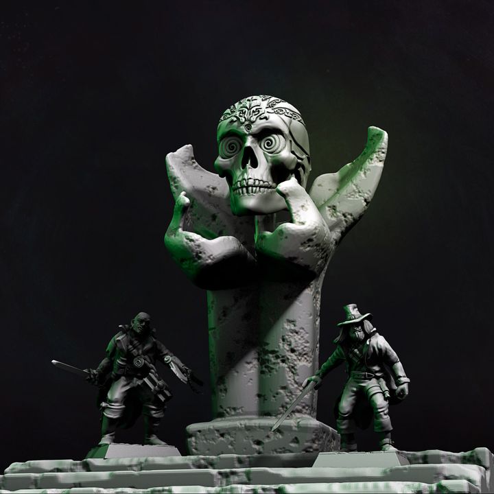 3D Printable Skull Altar by Ludwik