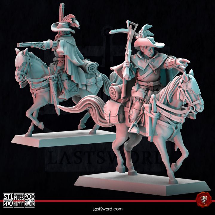 3D Printable Road Wardens by LastSword Miniatures