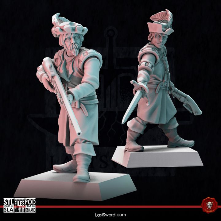 3D Printable Marenstatd Henchman Marksman by LastSword Miniatures