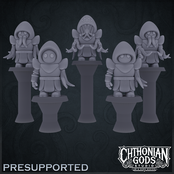 3D Printable Veilborn Cult – 5 Mutated Cultists STL Set by ...