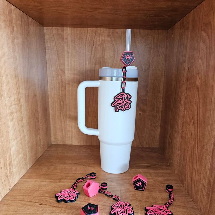 3D Printable K-Pop Demon Hunters Straw Swag!! Toppers and Charms by ...