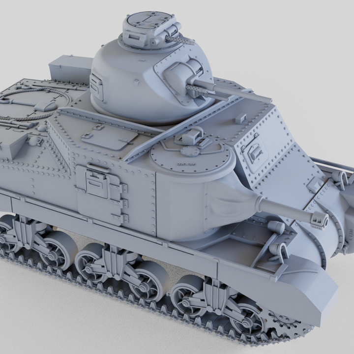 3D Printable British M3 Grant and Lee - Includes Desert Option by Night ...