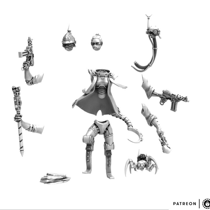 3D Printable Dark Techno - Chief of Protocol by The Makers Cult