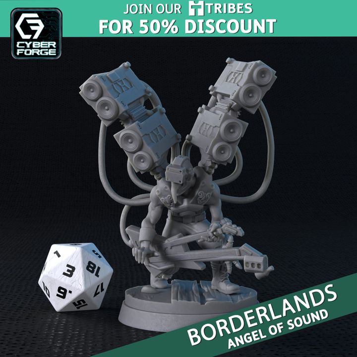 3D Printable Borderlands - Angel of Sound - Additional Miniatures by ...