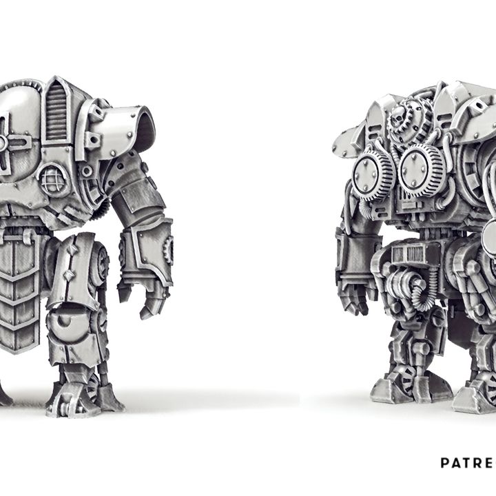 3D Printable Dark Techno - Servobot by The Makers Cult