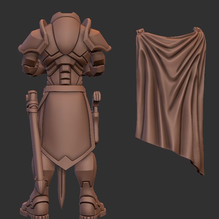 3D Printable Neo Templars - Honor Guard holding a sword by Vicko Hazdovac