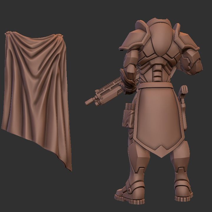 3D Printable Neo Templars - Honor Guard with assault rifle - free model ...