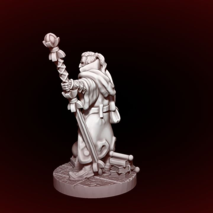 3D Printable Human Wizard | Presupported by Wicked Wizard Labs