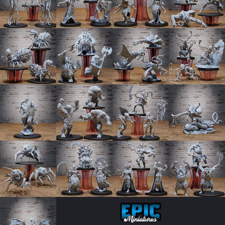 3D Printable Mind Attack Set / Astral Flayer Encounter / Spelljammer ...