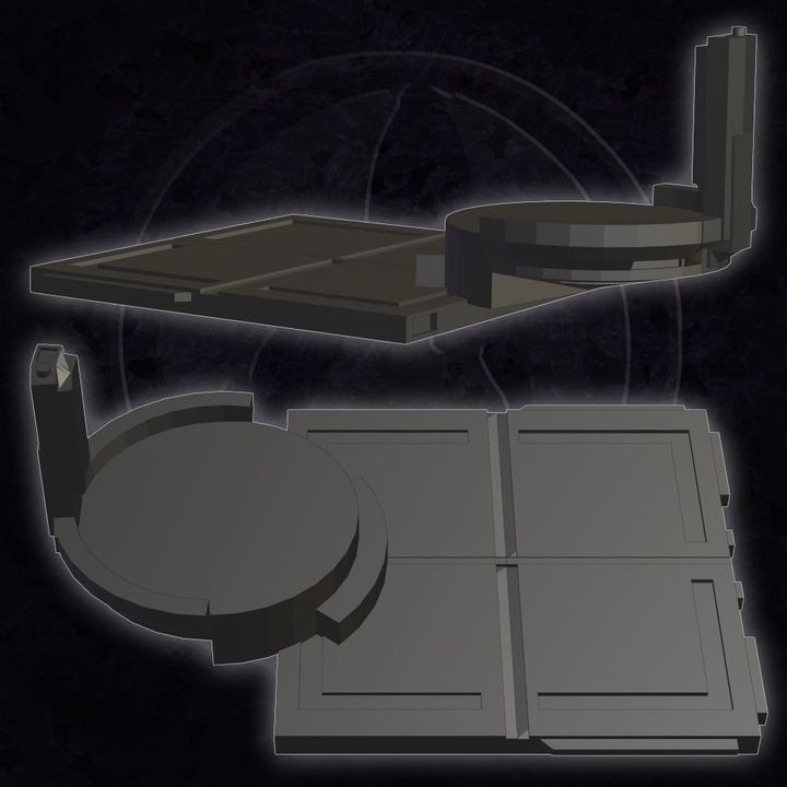 3D Printable Hover Platform – Sci-Fi Small Cargo and Personnel Vehicle ...