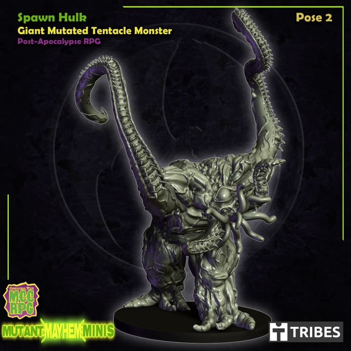 3D Printable SPAWN HULK (Pose 2) – Giant Mutated Tentacle monster Post ...