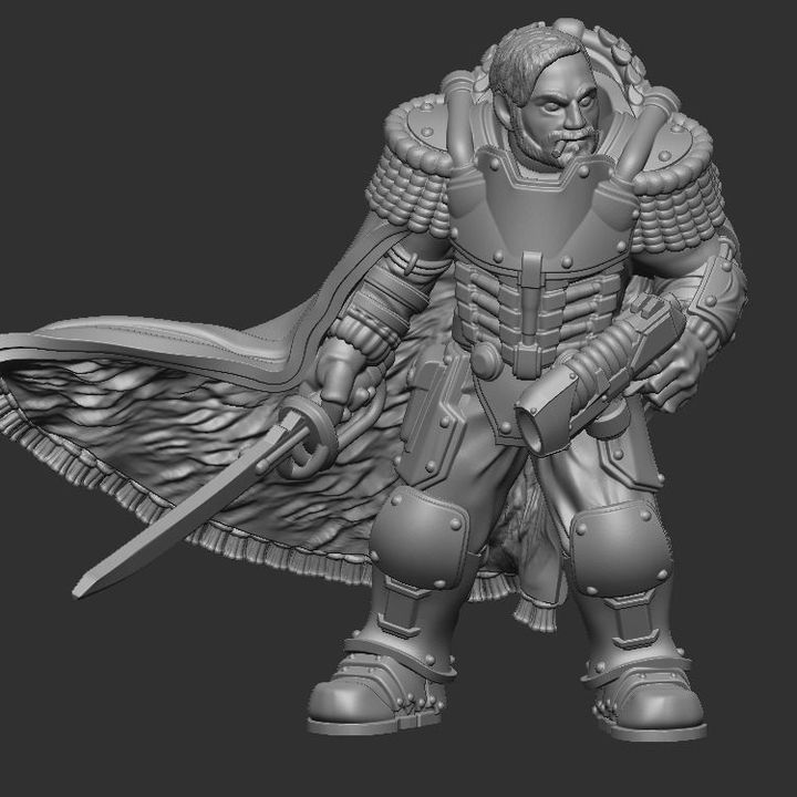 3D Printable Jade Coalition - Marshal Tiber Maximilian by The Makers Cult