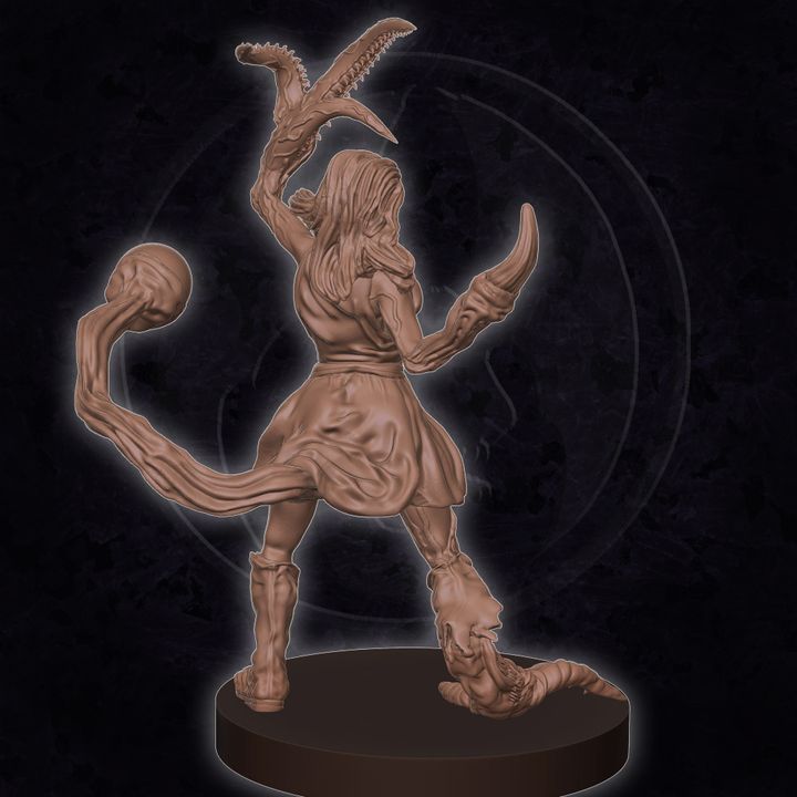 3D Printable SPAWN MUTANT FEMALE, Pose 1 – Infected Mutated Plague ...