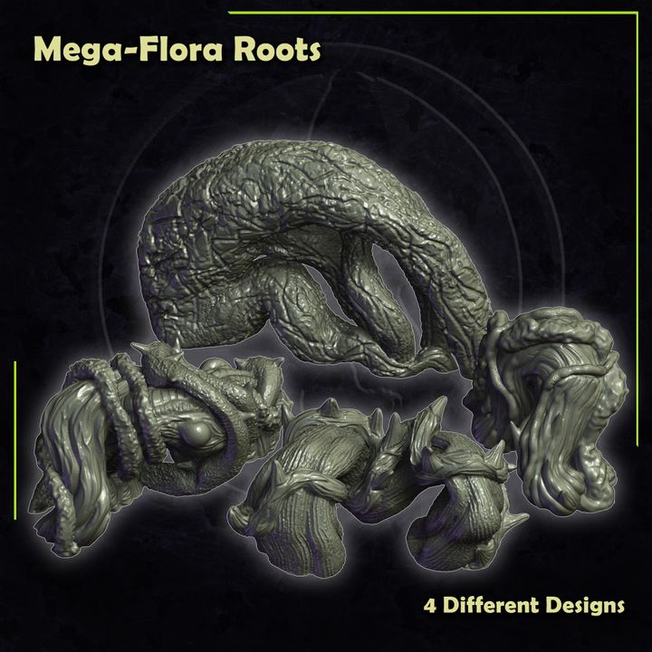 3D Printable Mega-Flora Roots – Giant Root Terrain for Fantasy or Post ...