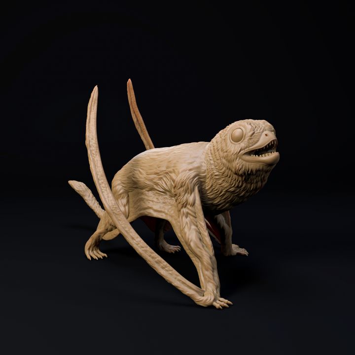 3D Printable Sinomacrops bondei 1-3 scale pre-supported pterosaur by ...
