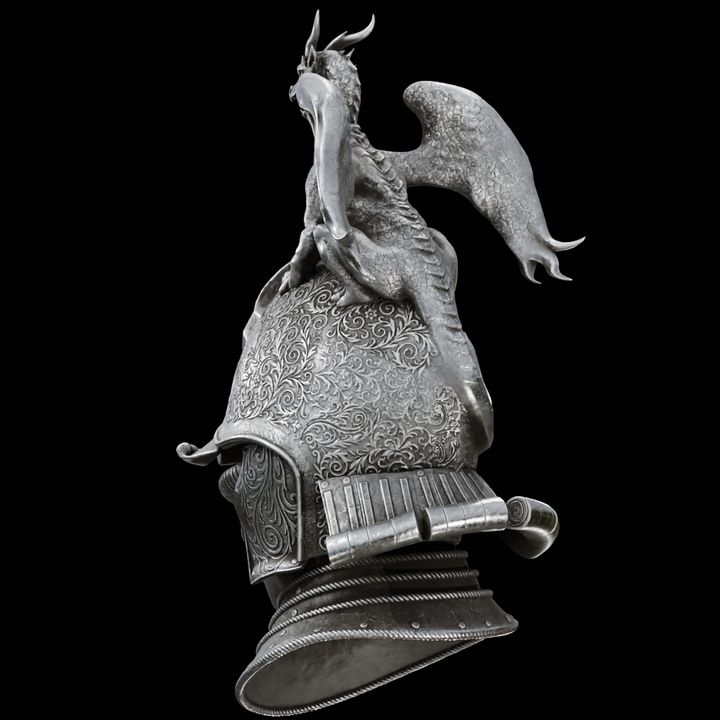 3D Printable BANISHED KNIGHT HELMET 2-Pack Dragon Variant - Elden Ring ...